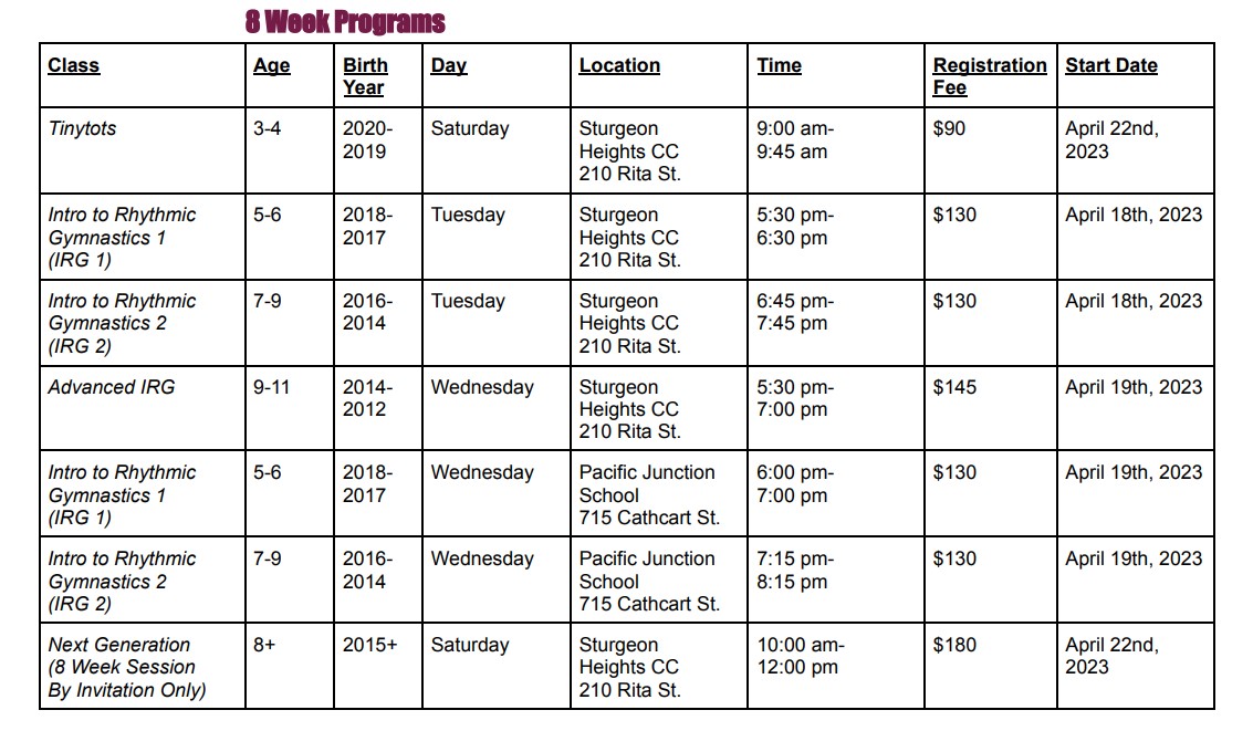 Recreational Programs